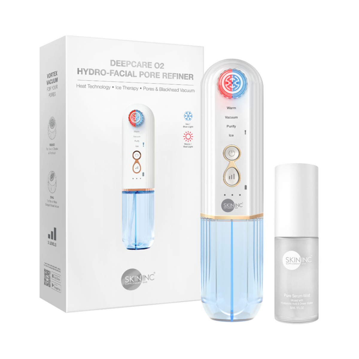 Deepcare O2 Hydro-Facial Pore Refiner With Onsen Water Mist – Heyglow ...